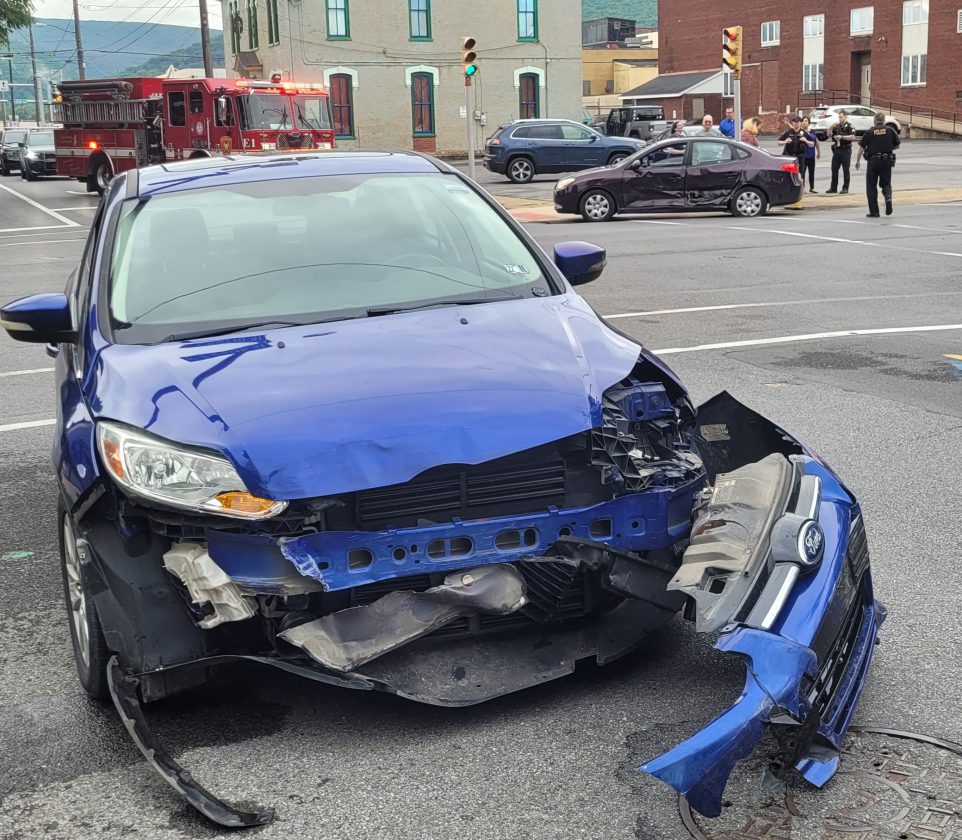 Car sustains extensive damage after collision in the city | News ...
